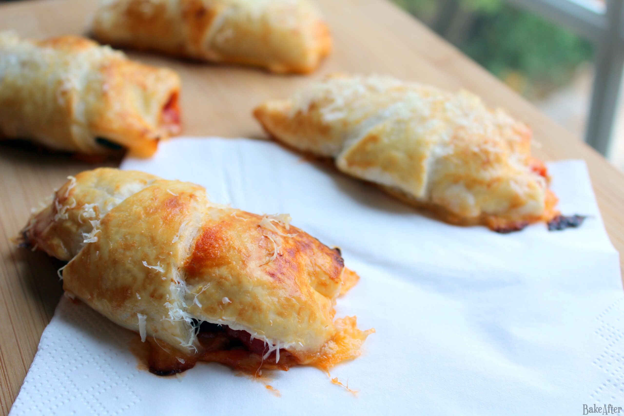 Mini Pizza Pasties · Bake After Recipe