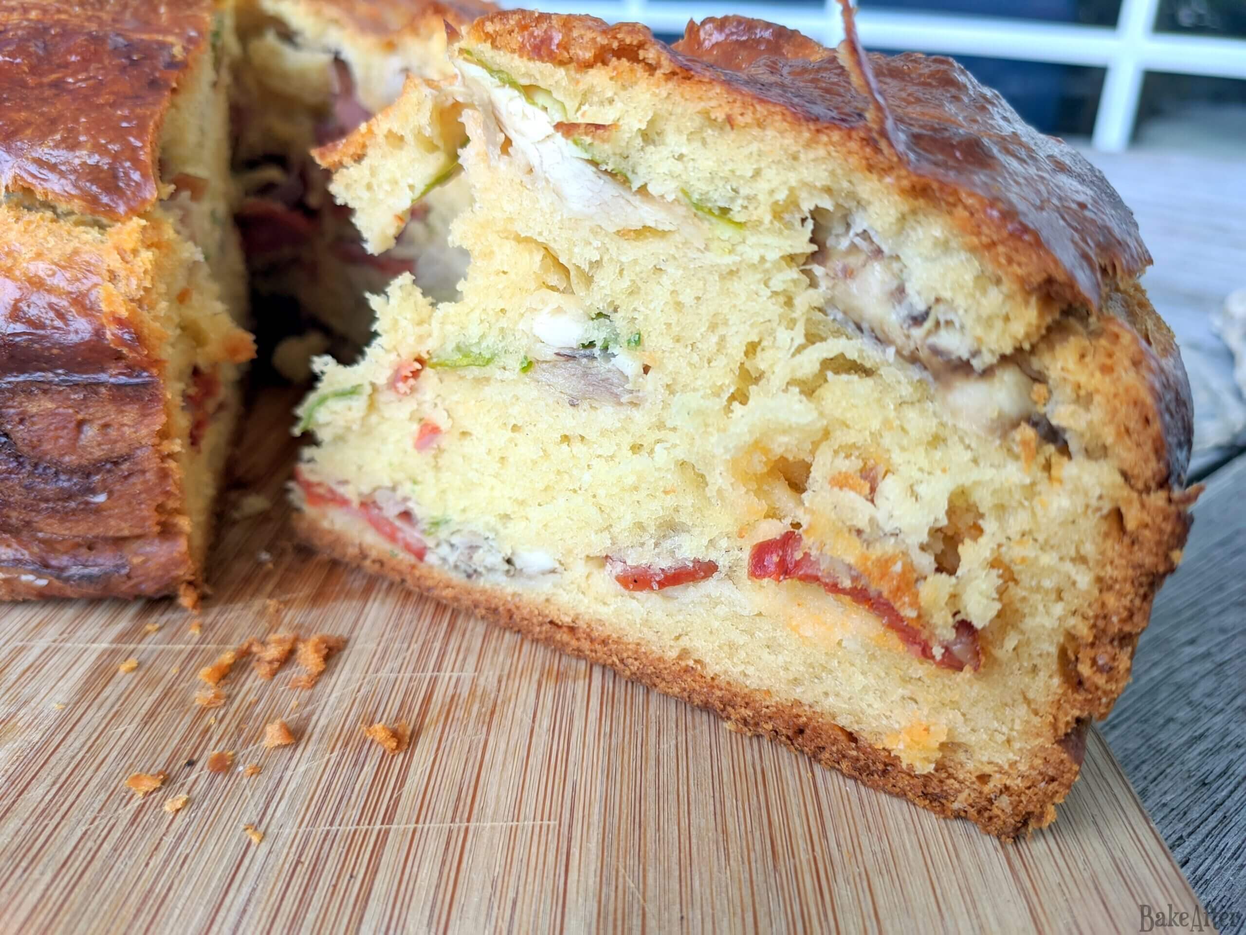 Portuguese Easter Meat Bread • Folar de Carnes Valpaços · BakeAfter