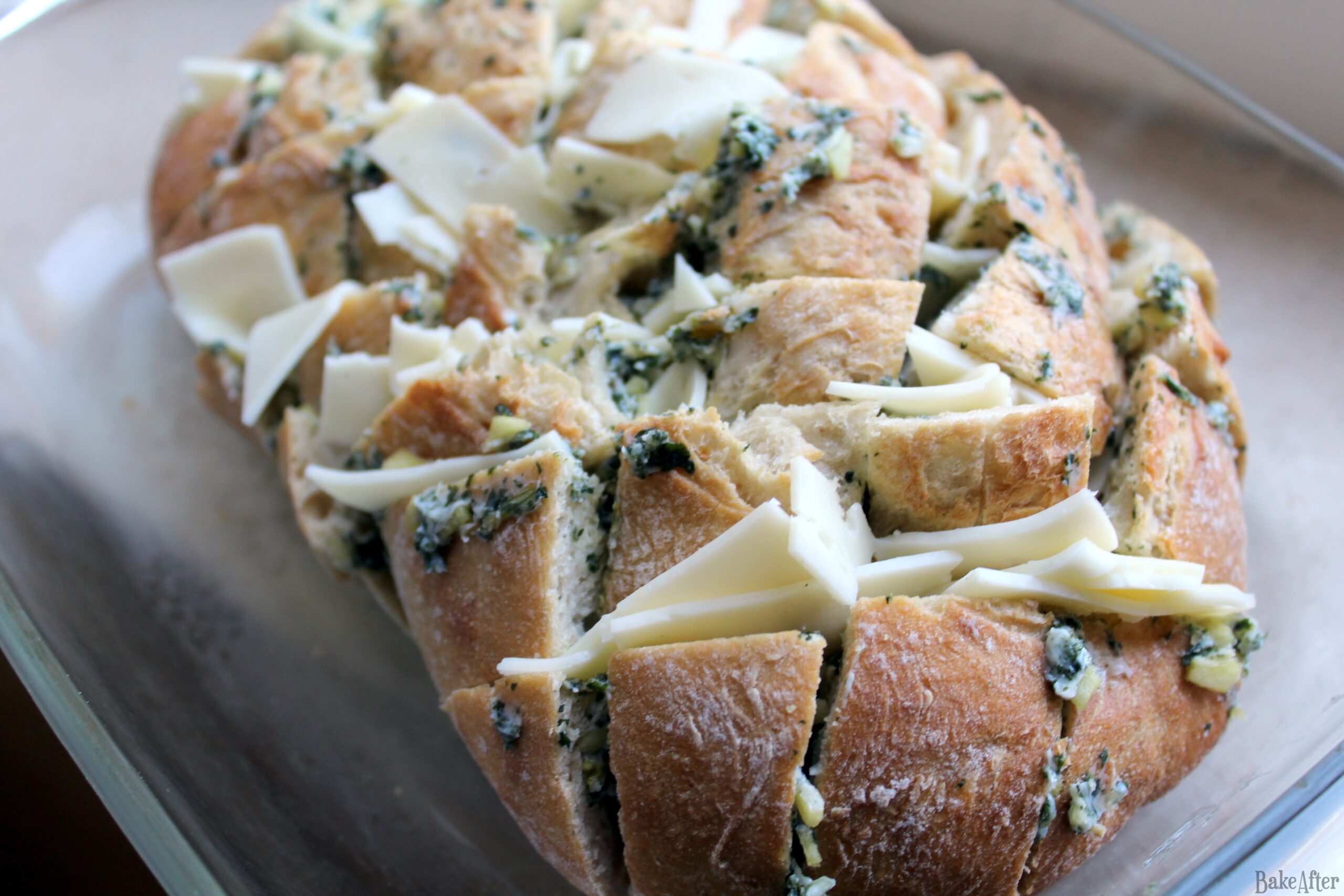 Cheese and Garlic Cracked Bread · Bake After Recipe