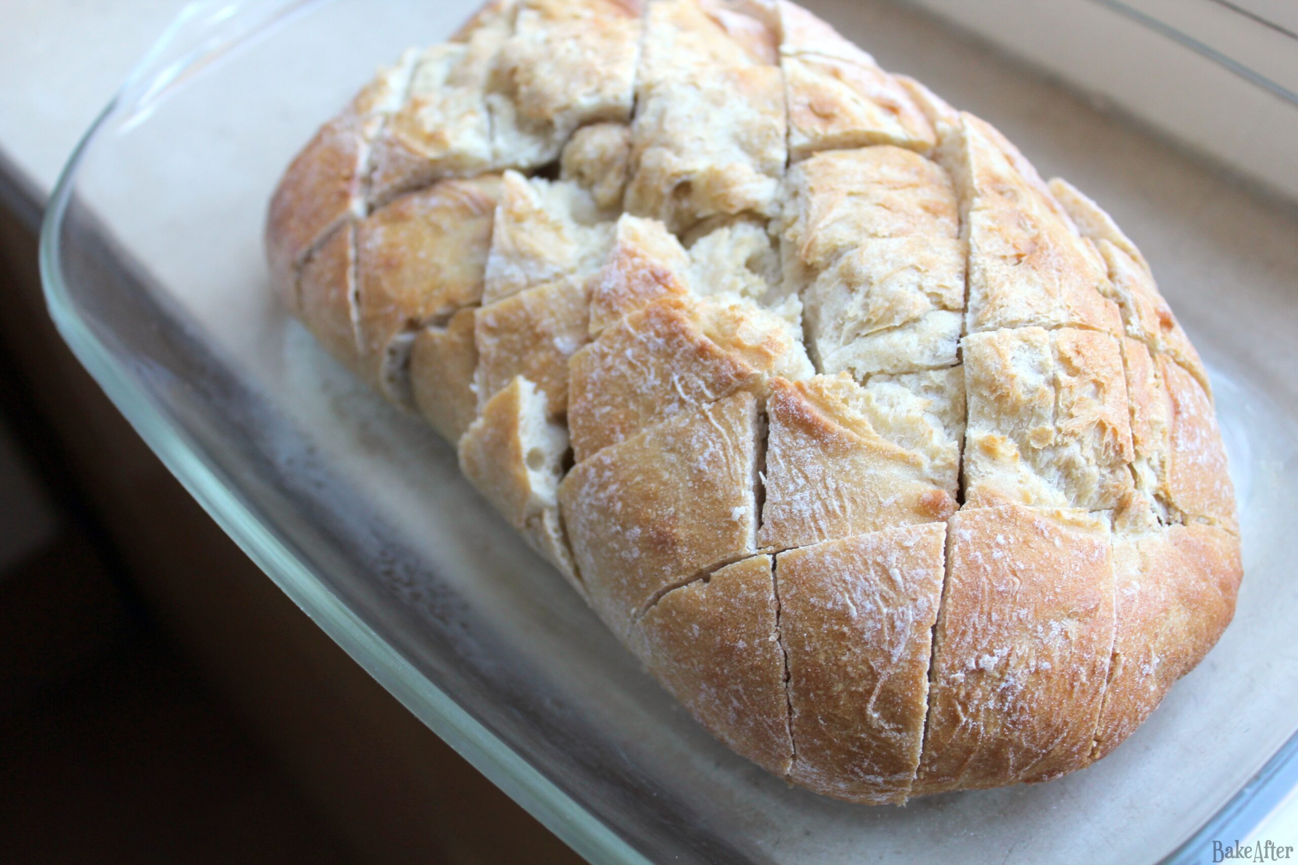 Cheese and Garlic Cracked Bread · Bake After Recipe
