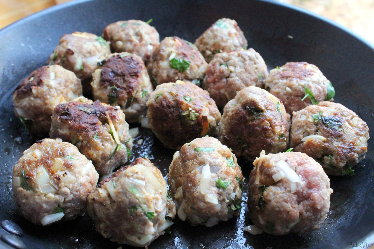Rustic Homemade Meatballs with Tomato Sauce · Bake After Recipe