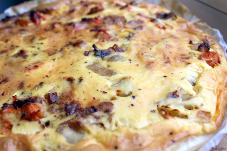 Easy Chicken Leftovers Quiche · Bake After Recipe