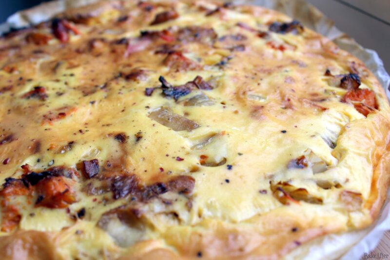 Easy Chicken Leftovers Quiche · Bake After Recipe