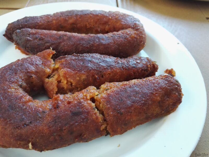 Portuguese Fried Alheira Sausage with Salad · Bake After Recipe