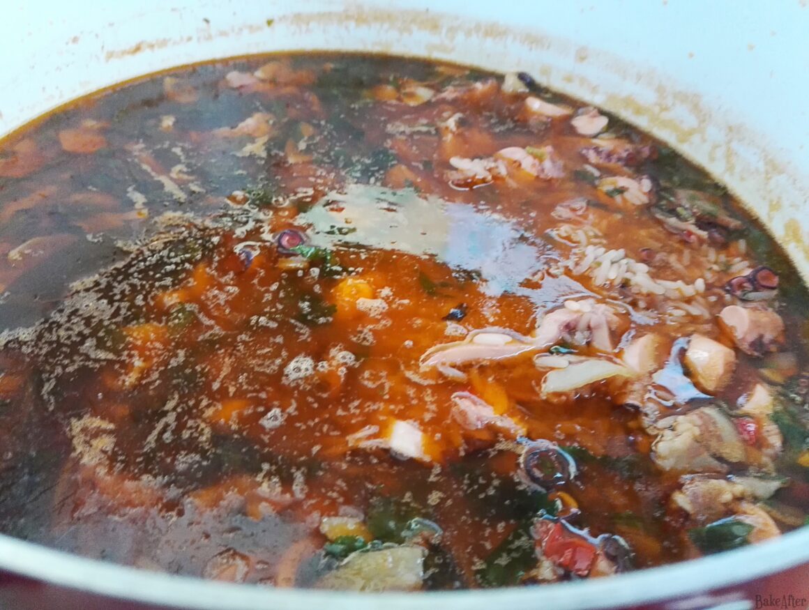 Traditional Portuguese Octopus Rice · Bake After Recipe