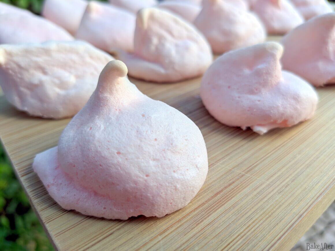 Portuguese Baked Pink Meringue · Bake After Recipe