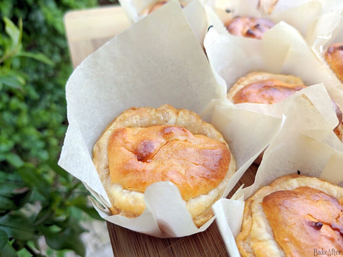 Orange Triangle Cheese Spread Tarts · Bake After Recipe