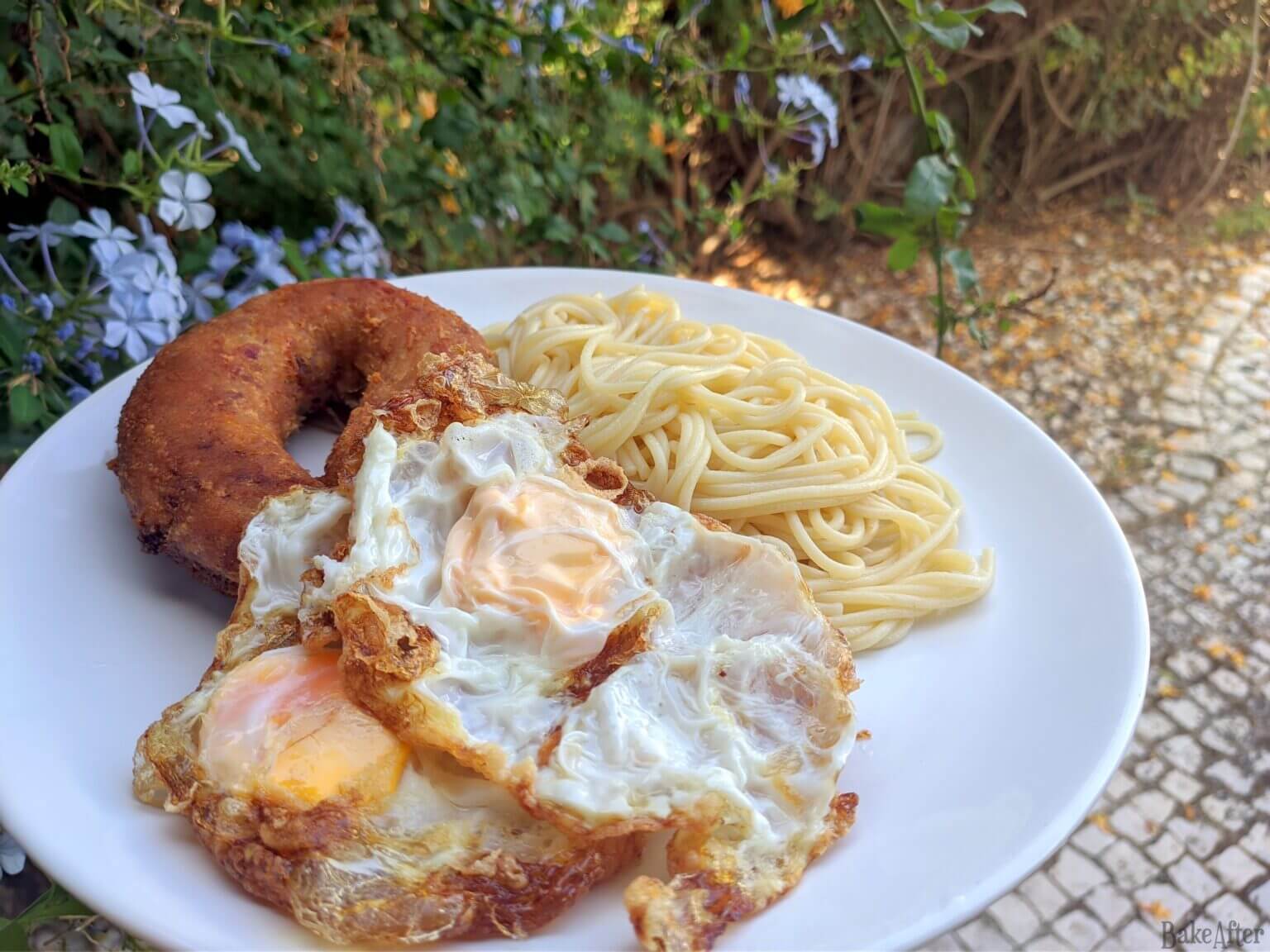 Deep Fried Portuguese Alheira Sausage With Egg • Alheira de Mirandela ...