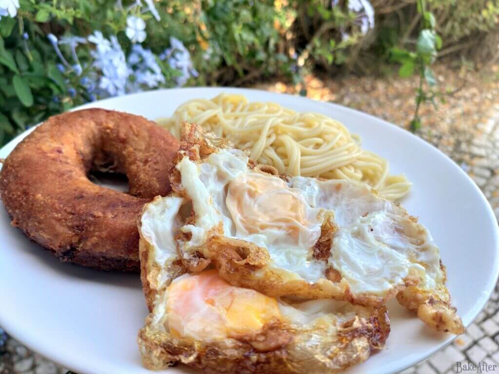 Deep Fried Portuguese Alheira Sausage With Egg • Alheira de Mirandela ...
