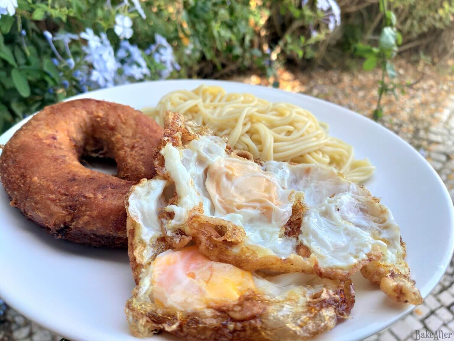 Deep Fried Portuguese Alheira Sausage With Egg • Alheira de Mirandela ...