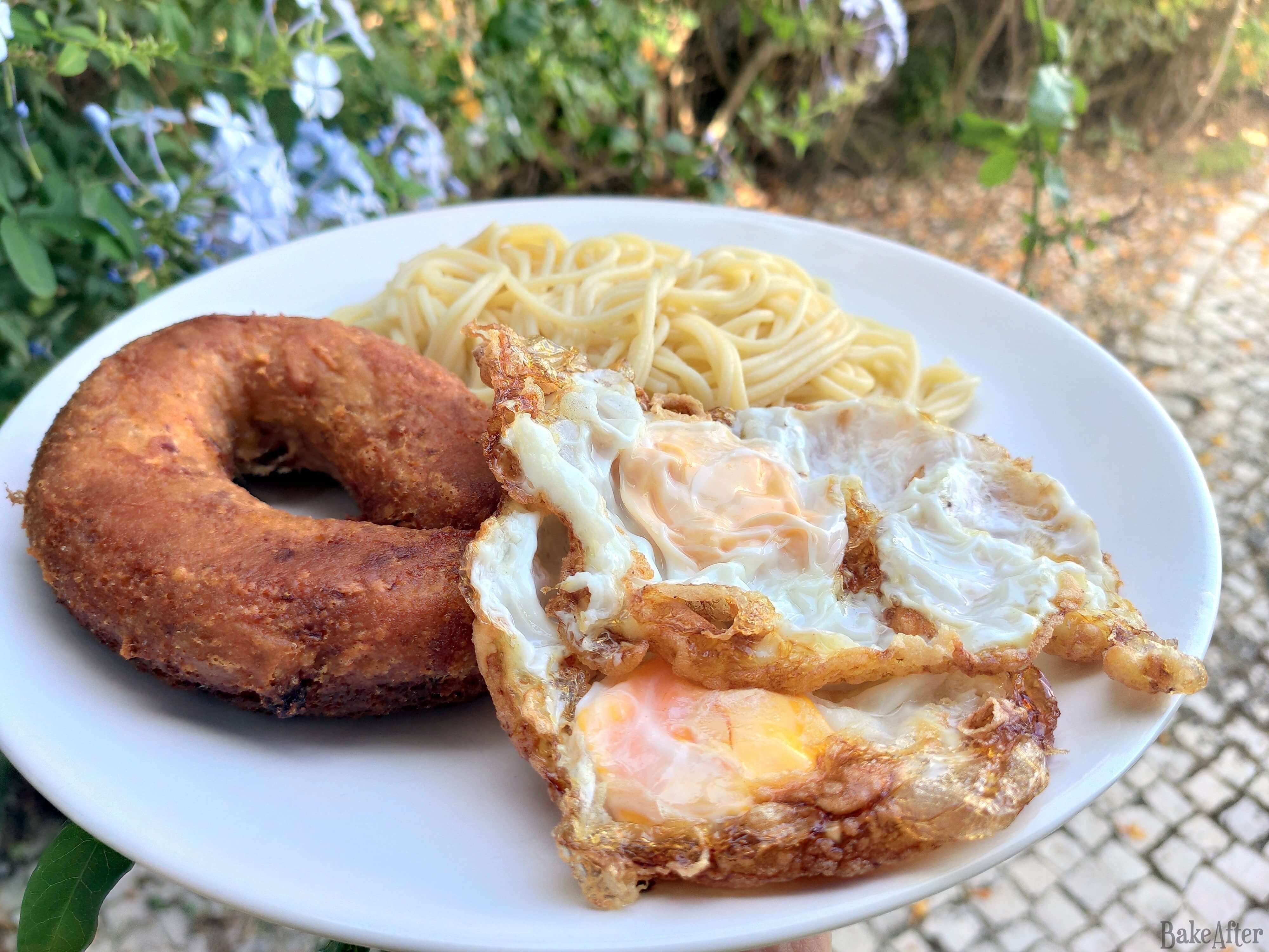 Deep Fried Portuguese Alheira Sausage With Egg • Alheira de Mirandela ...