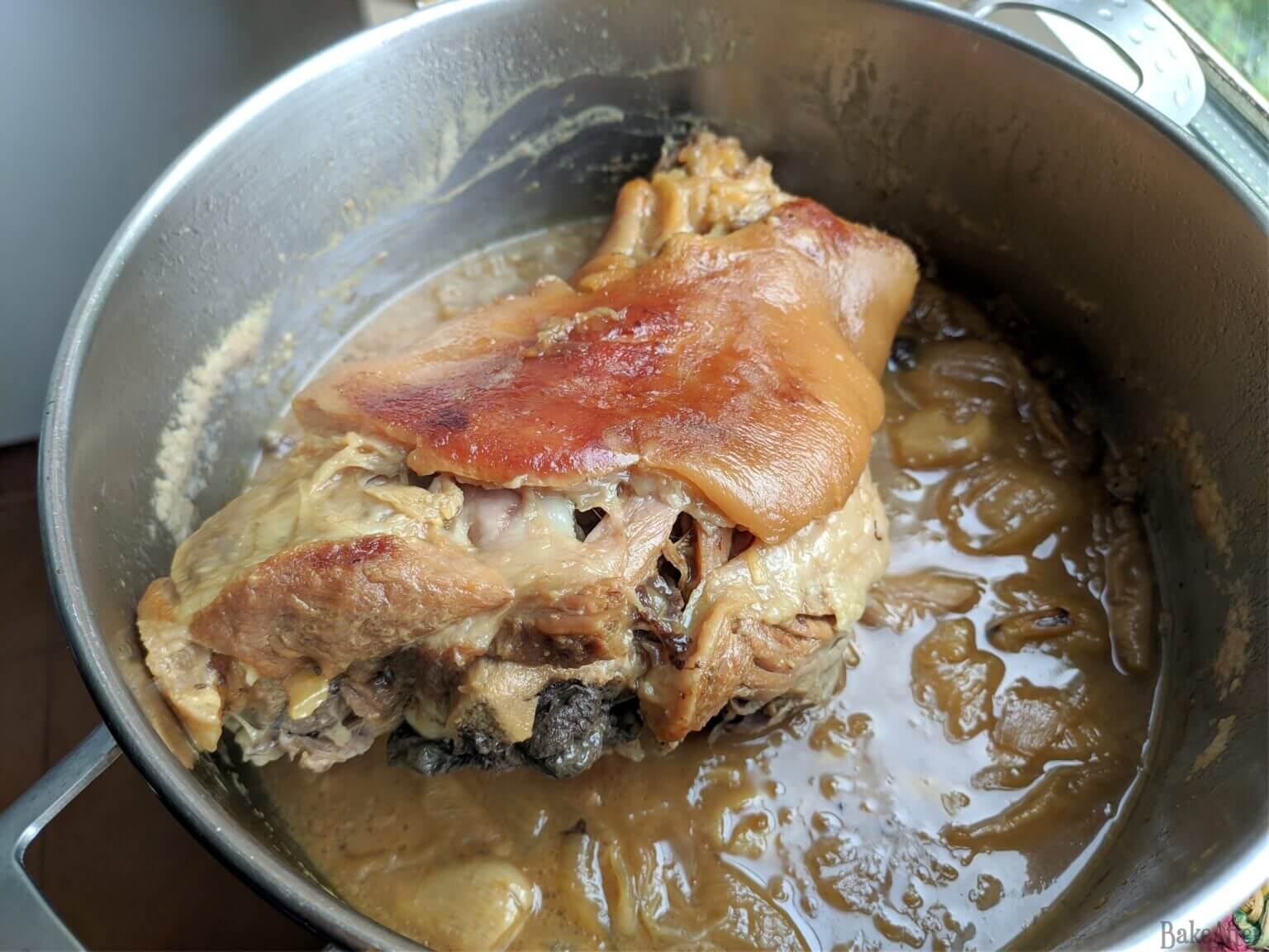 Slow Cooked Whole Pork Leg with Beer · Bake After Recipe