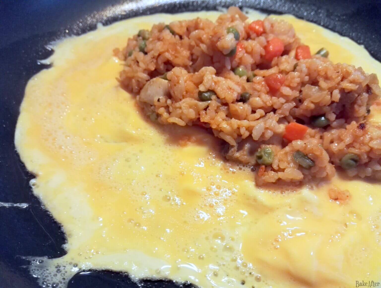 Omurice Japanese Fried Rice Filled Egg Omelet · Bake After Recipe