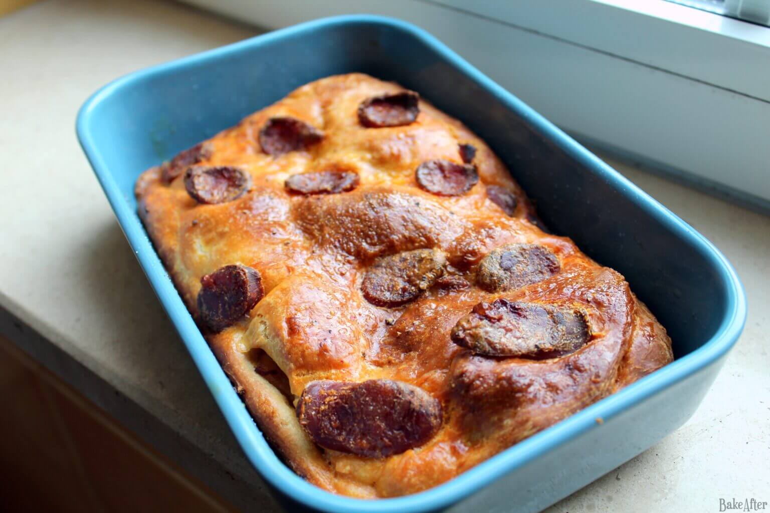 Portuguese Chorizo and Bacon Bread · Bake After Recipe