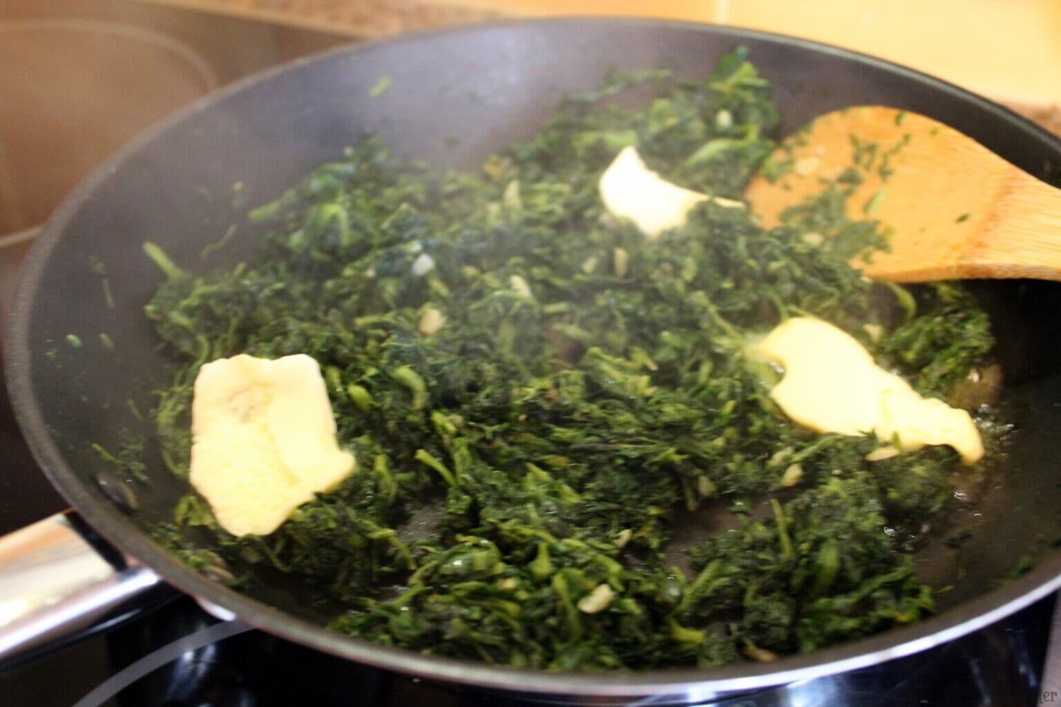 Homemade Creamed Spinach with Turnip Greens · Bake After Recipe