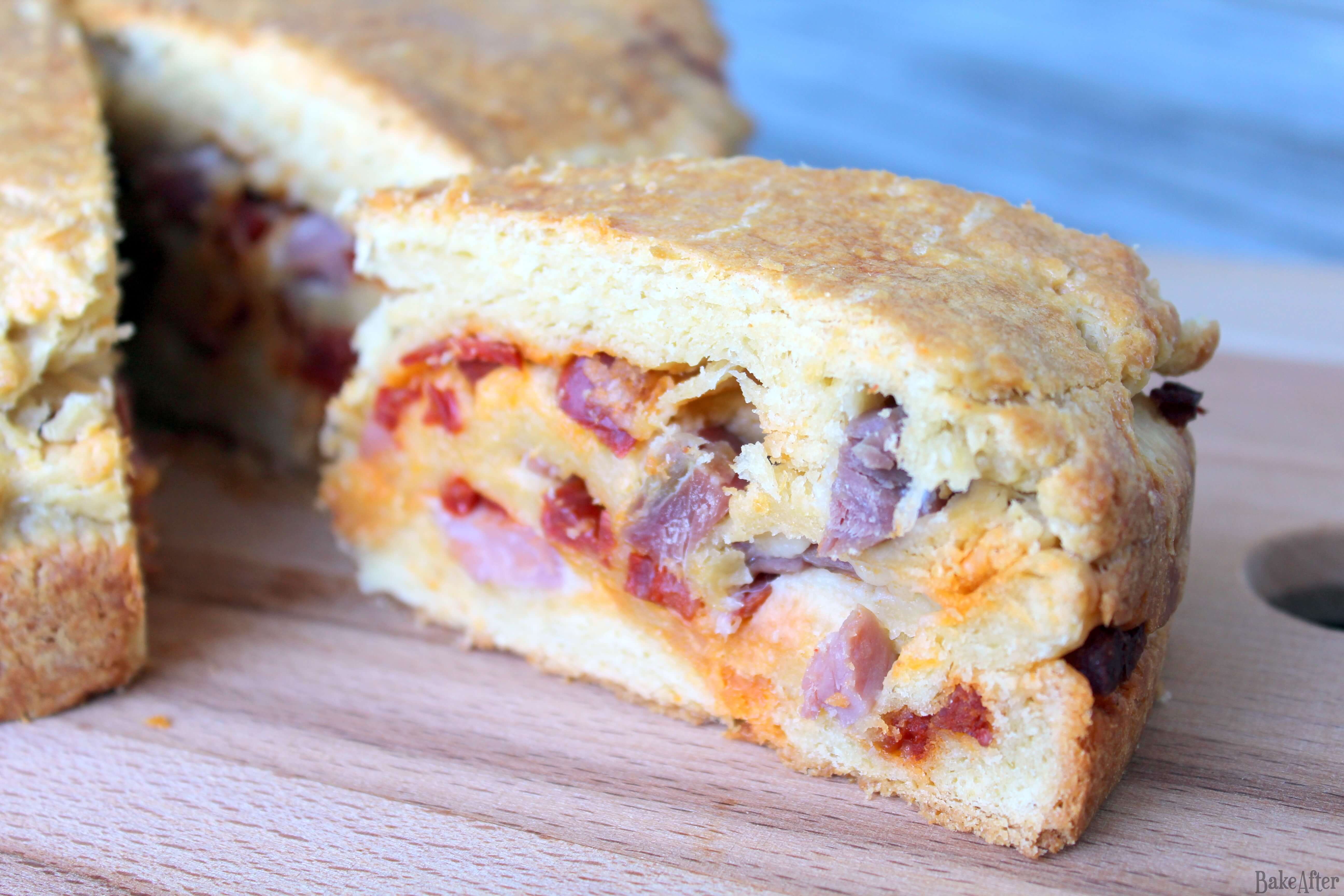 Portuguese Easter Smoked Meats Bread • Folar de Carnes de Chaves · Bake ...