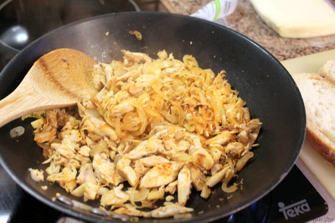 Creamy Cheese and Chicken Toast · Bake After Recipe