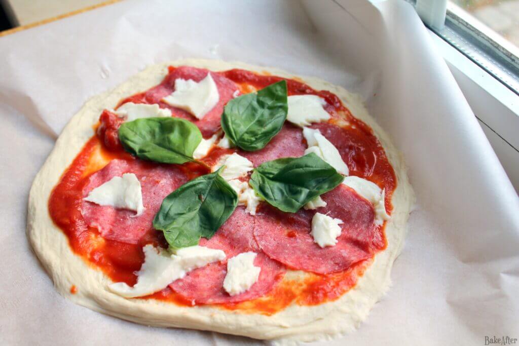 Homemade Neapolitan Pepperoni Pizza with Crispy Crust · Bake After Recipe