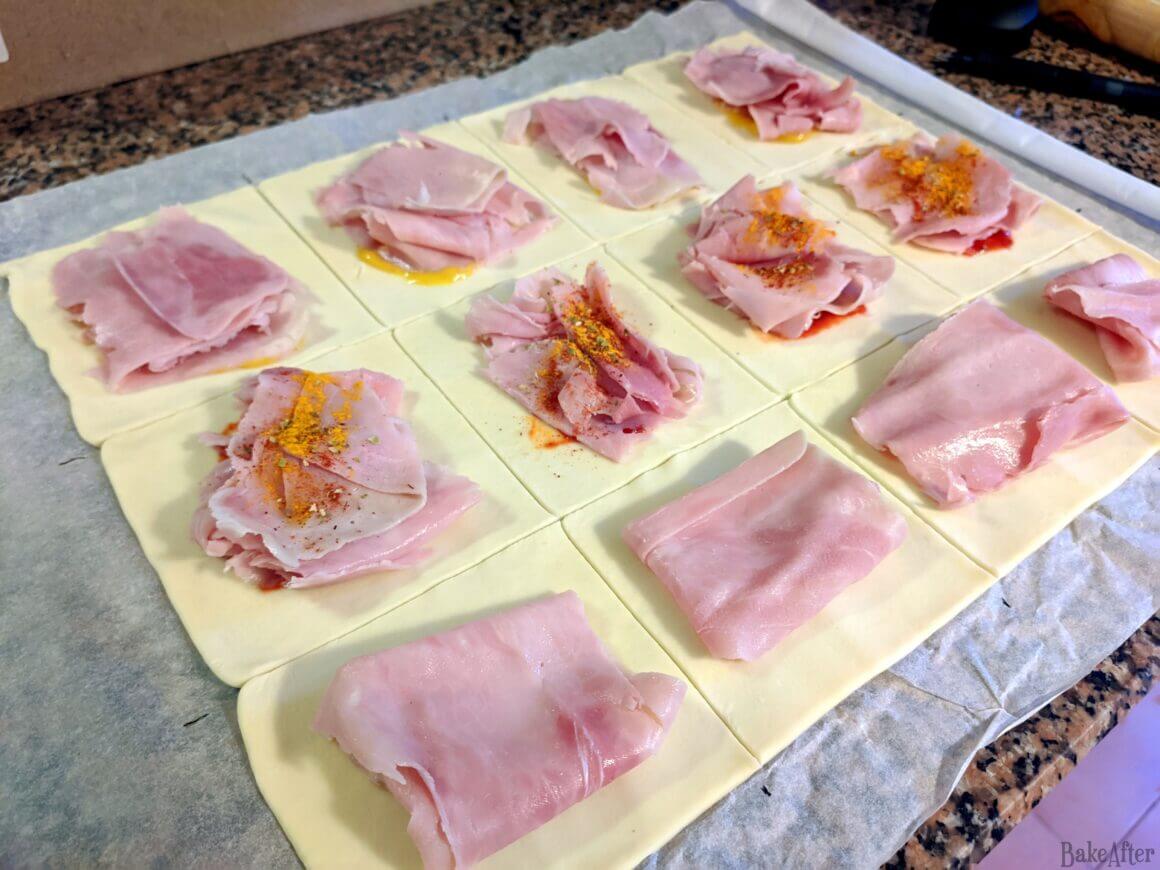 Portuguese Bakery-Style Ham and Cheese Puff Pastry Crispy Turnovers ...