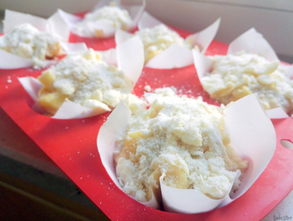Fluffy Apple Cupcakes with Crispy Butter Crumble · Bake After Recipe