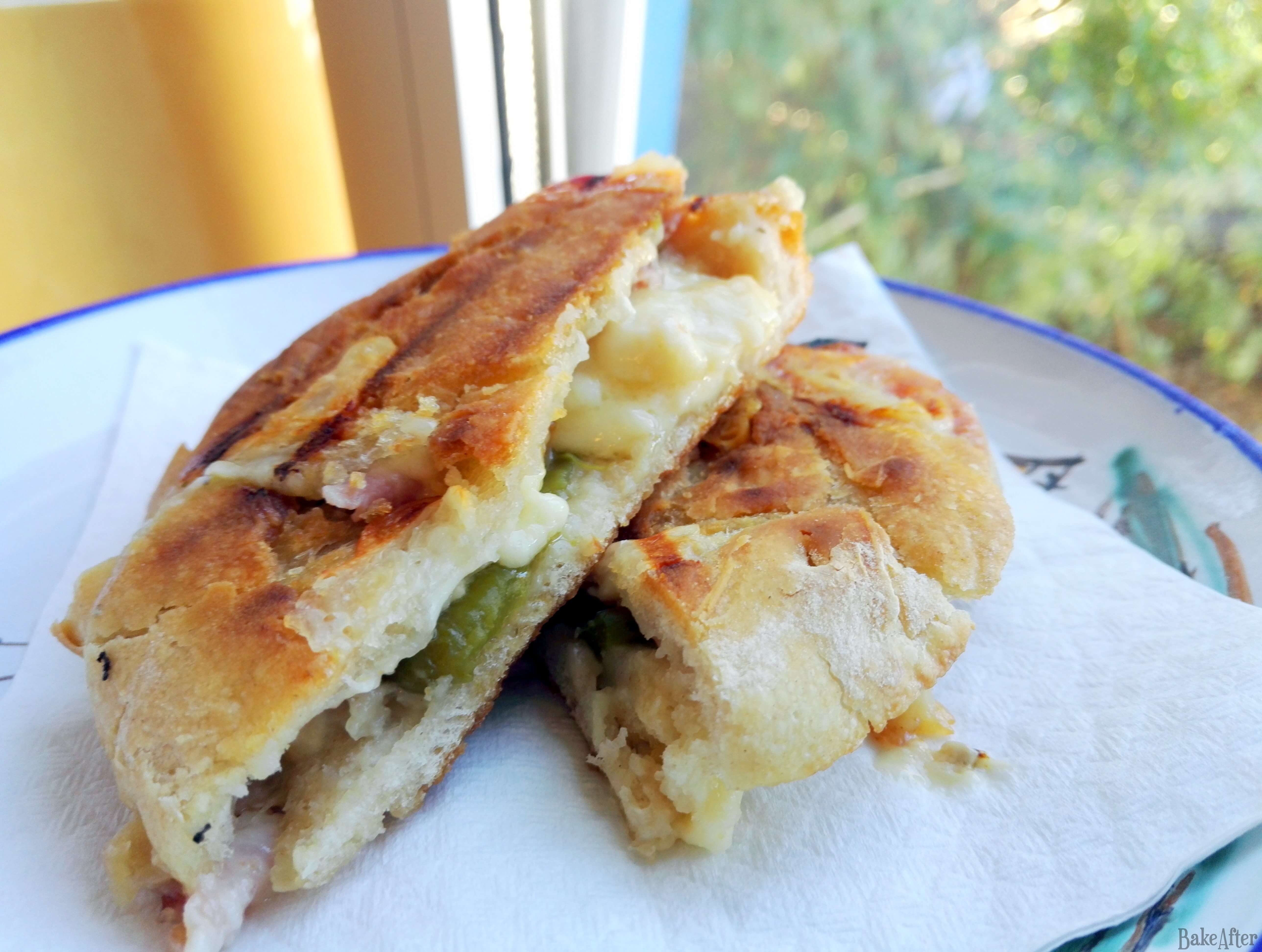 Smoky Roasted Pepper Ham and Cheese Toast · Bake After Recipe