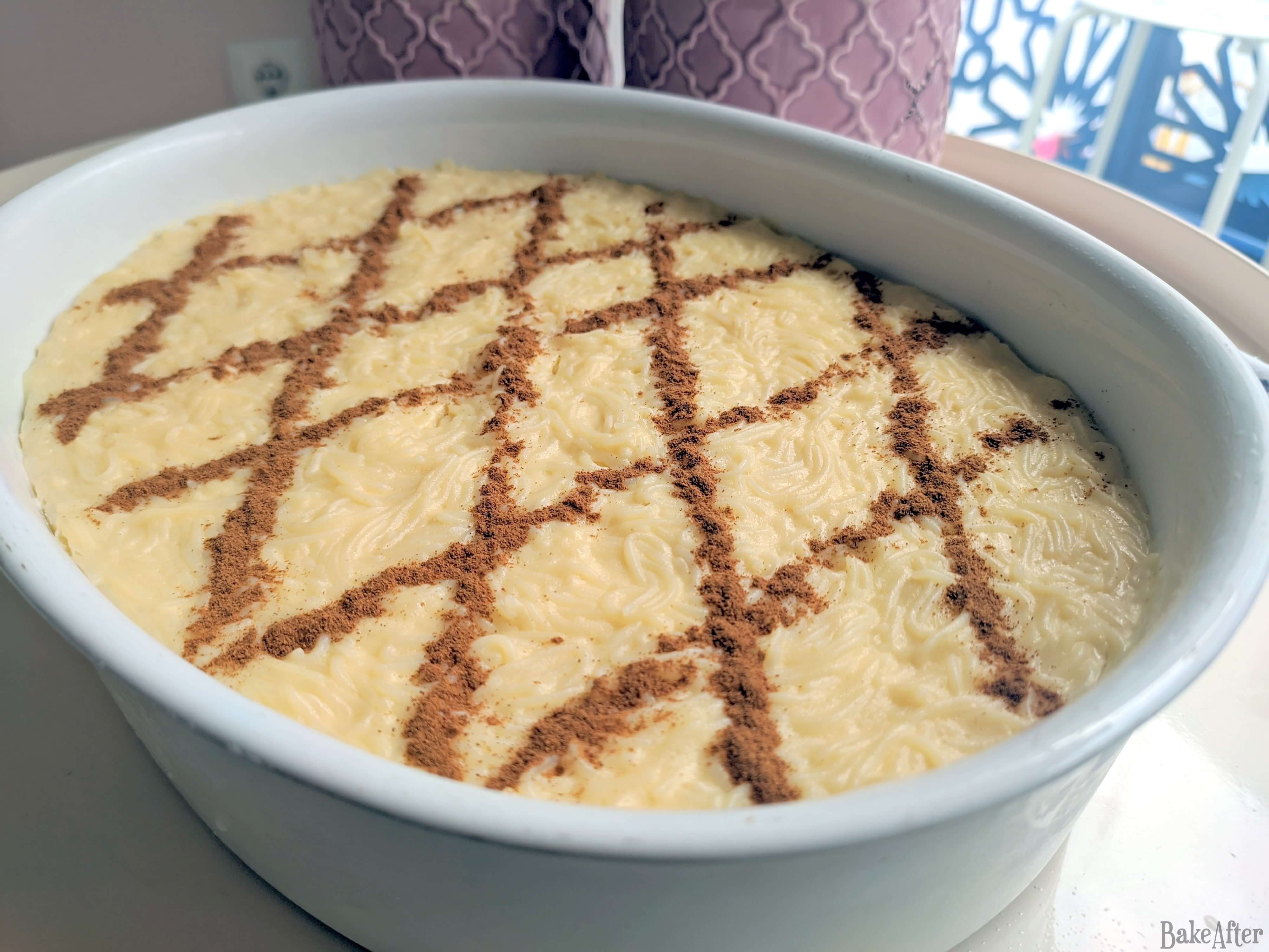 Portuguese Christmas Sweet Angel Hair Pudding Cake · Bake After Recipe