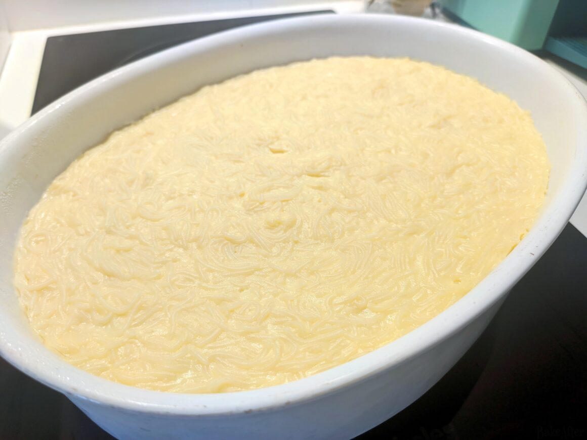 Portuguese Christmas Sweet Angel Hair Pudding Cake · Bake After Recipe